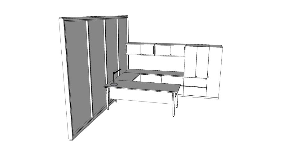 Haworth Master Series & Compose 36 3d model