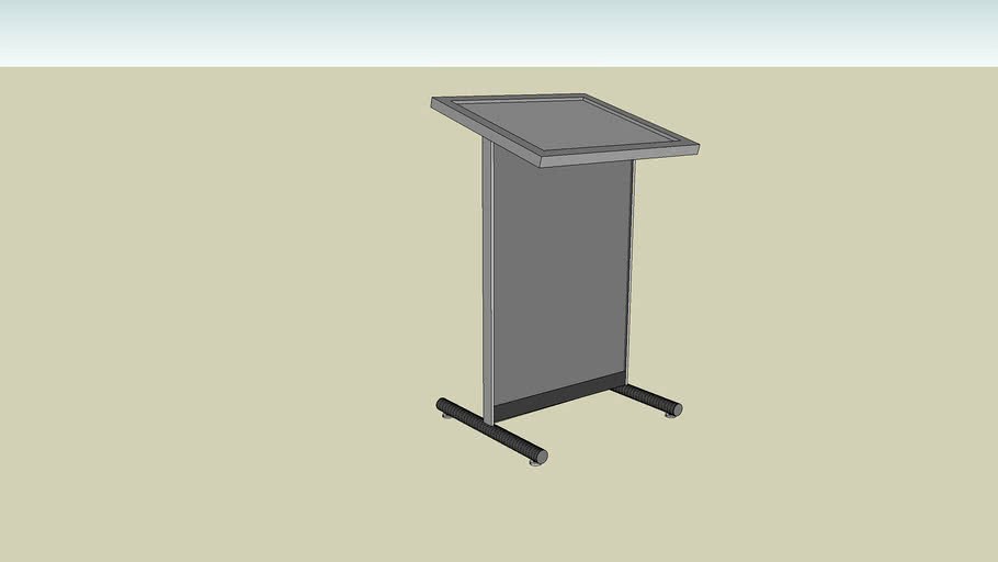 Lectern, Lecturn, lectrumette, podium 3d model