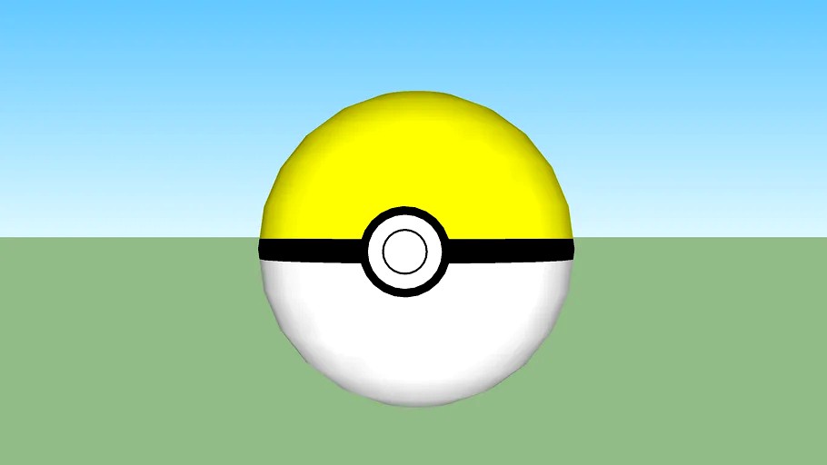 Poket ball Yellow 3d model