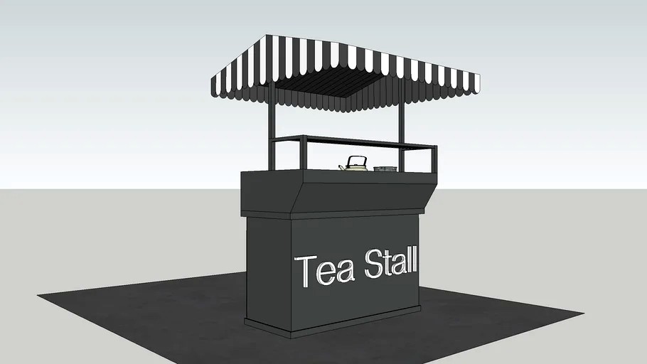 Indian Tea Stall 3d model