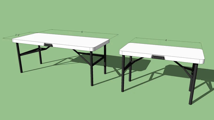 Lifetime Table 3d model