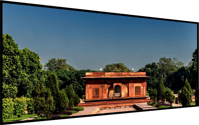 Quadro Monumento Red Fort Garden 3d model