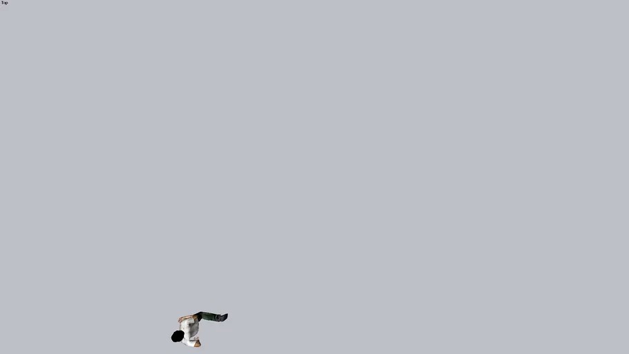 3d people-running man model