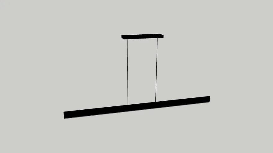 Enscape Ready Pendant Light Deco Del Dals 72' version 3d model