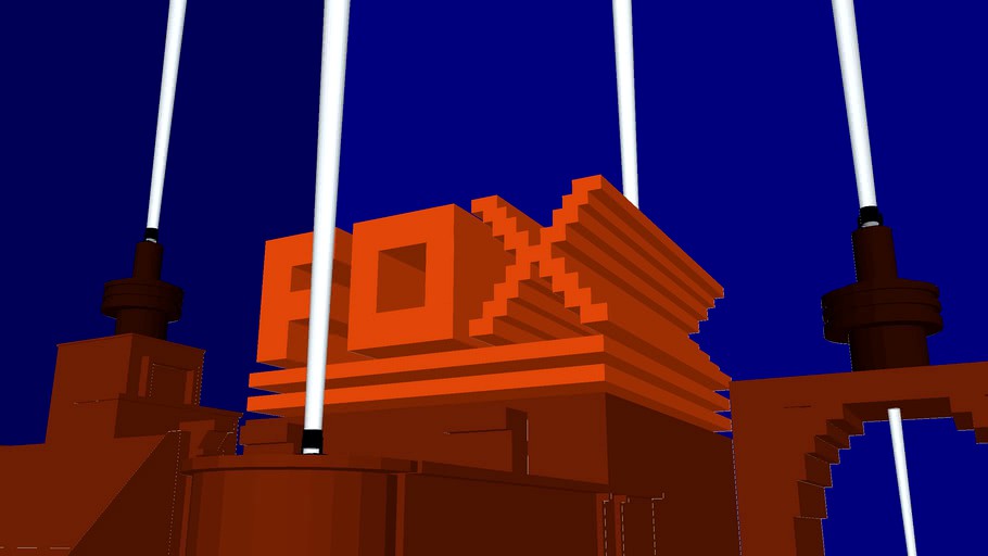 Fox Network 1998 Remake 3d model
