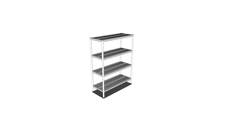 Punch Rack 4 Tiers 1200 3d model