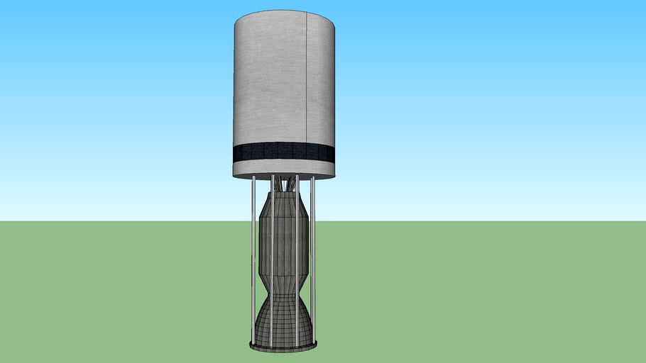 Liquid Fueled Rocket Engine 3d model