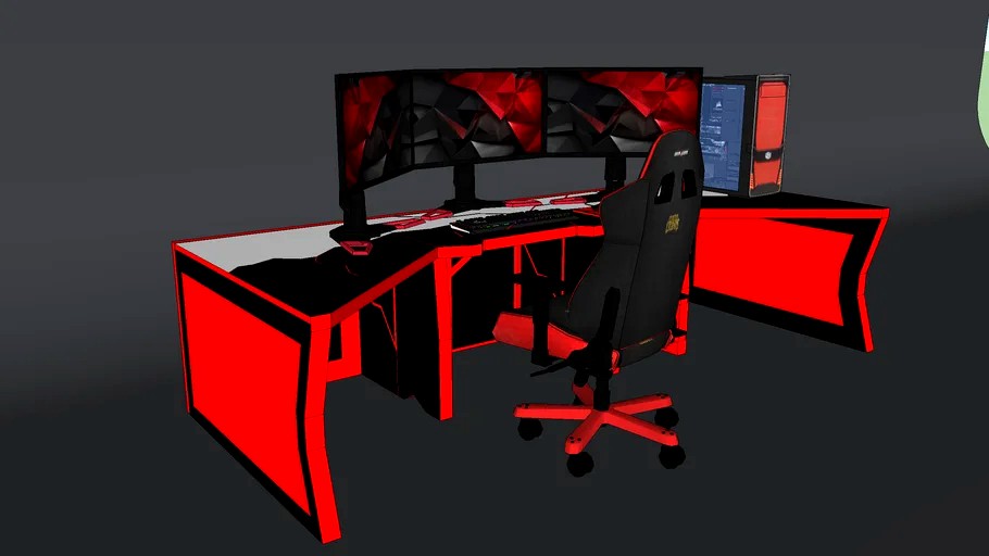 Gaming PC 3d model