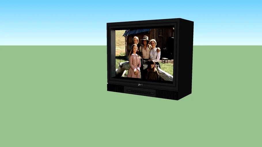 Zenith CRT TV (SY2751Y) 3d model