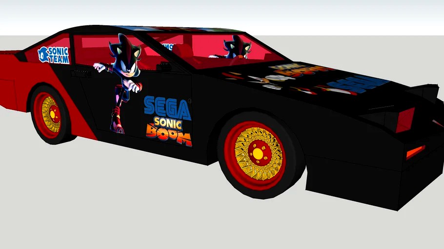 Sonic Boom Shadow The Hedgehog Car 3d model
