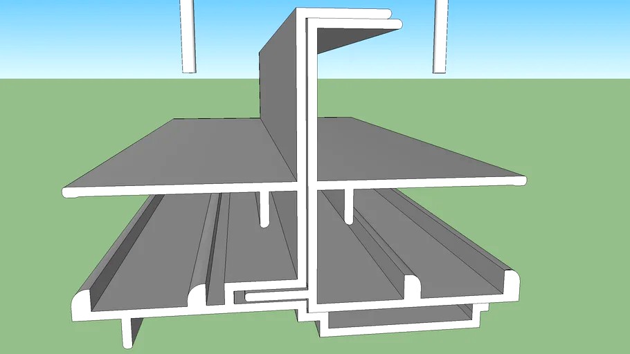 Perfil UNIÃO Rap-Fix para alveolar 10 mm - Polysolution 3d model