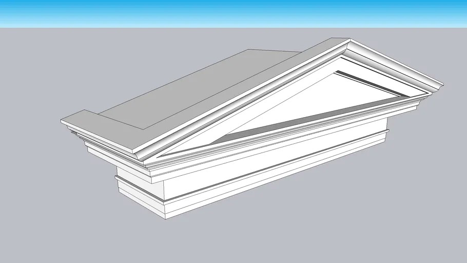 Doric Entablement 3d model