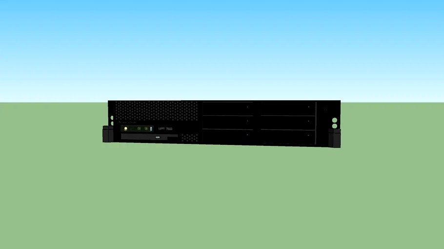 IBM (System x) x3650 M3 rack server 3d model