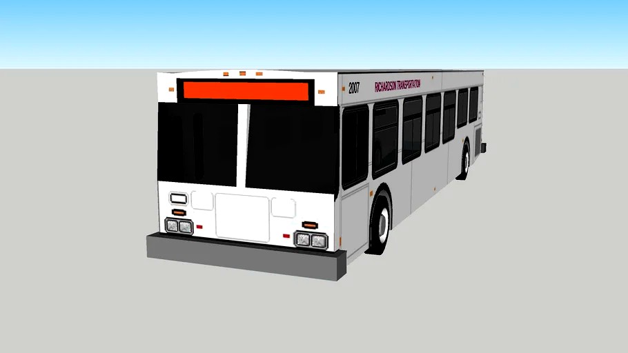 1997 New Flyer Industries D40LF 3d model