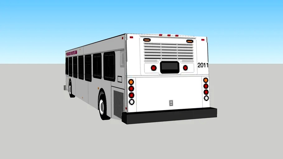 1997 New Flyer Industries D40LF 3d model