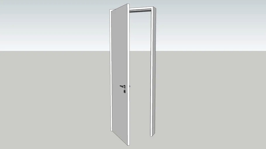 Simple Pivot Door 3d model