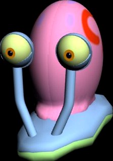 Gary the snail Spongebob Squarepants 3D Model