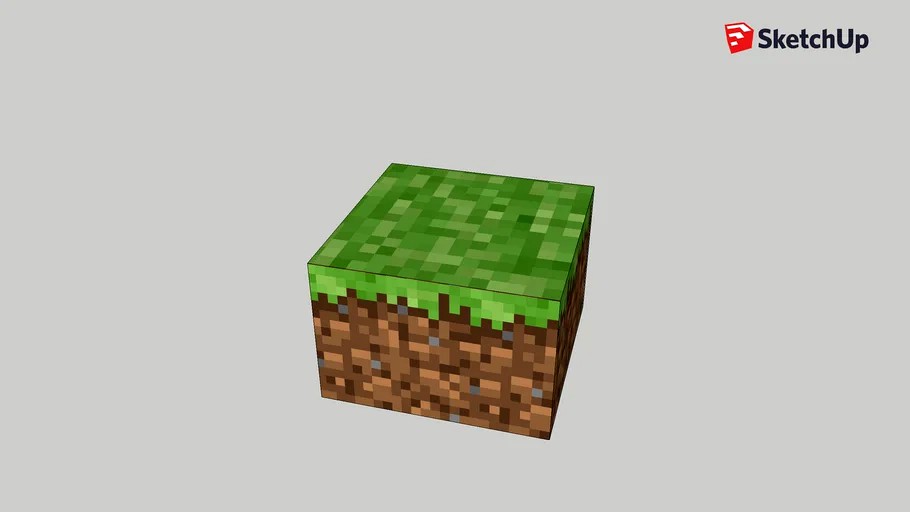 Minecraft Grass Block 3d model