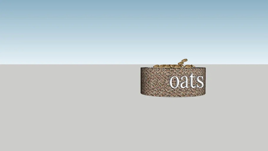 oats basket 3d model