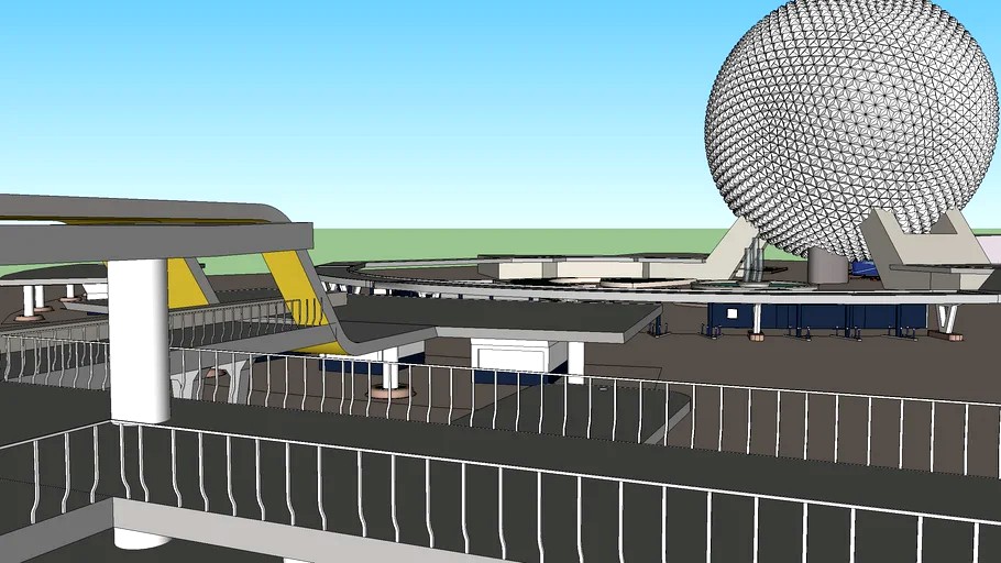 Epcot Entrance 3d model