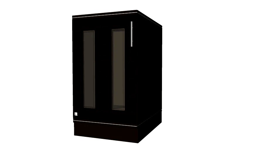 KING Single door counter cabinet - for gas tank D 58 cm - Sapphire Dark ...