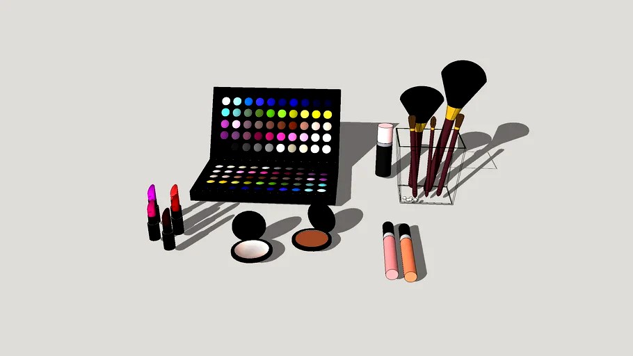 Makeup kit 3d model