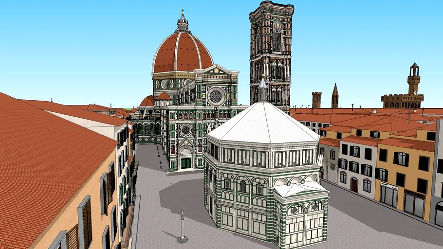 Florence cathedral 3d model