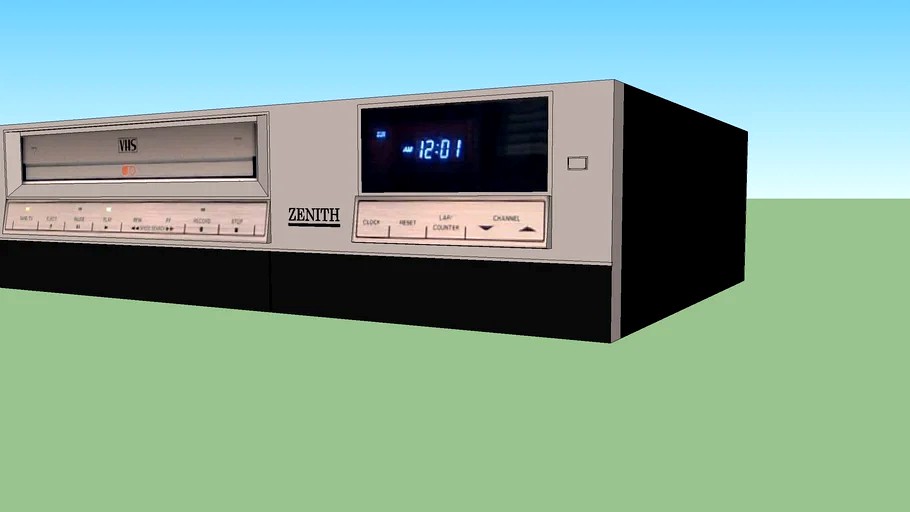 Zenith (VR-1800) VHS VCR 3d model
