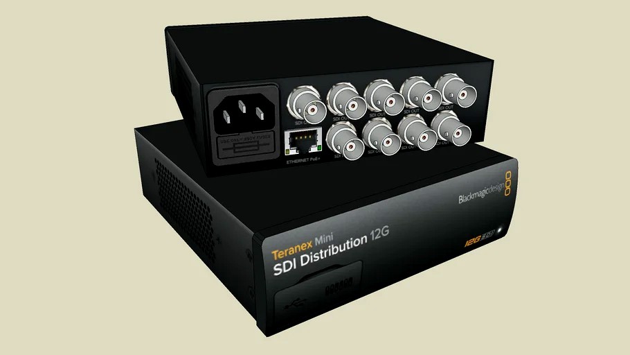 Blackmagic Design SDI DA 12G 3d model