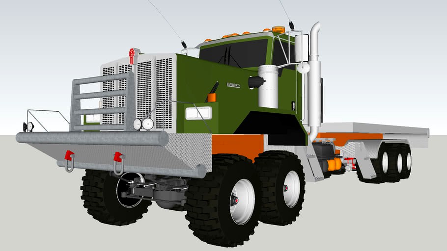Kenworth C500 heavy 8x8 oil field Rig 3d model