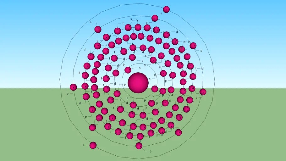 Md - Mendelevium 3d model