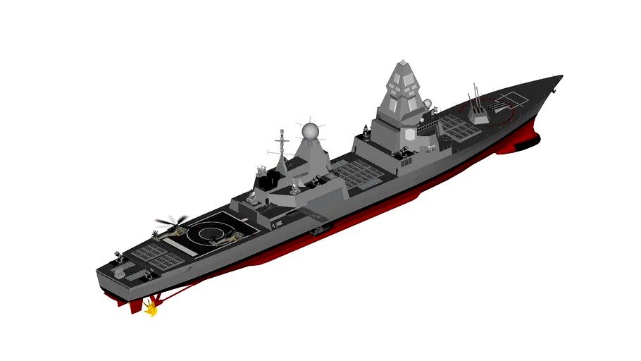 US+NAVY+NEW+SPRUANCE+CLASS+DESTROYER 3d model