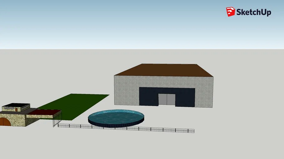 complejo deportivo salamina 3d model