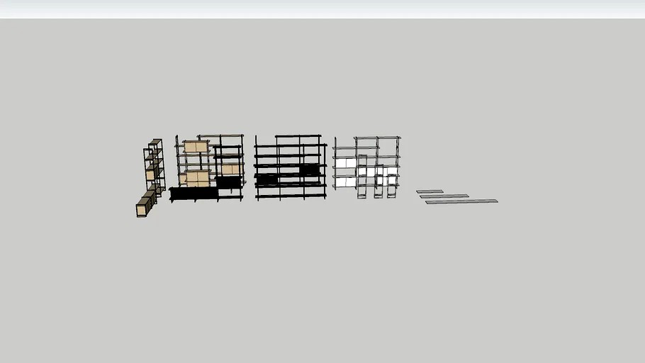 Modular kast Studio HENK 3d model