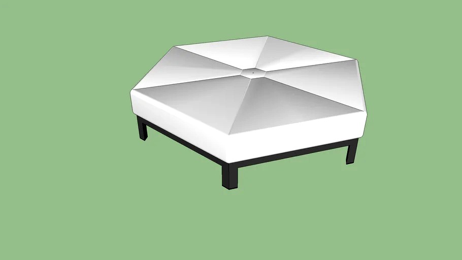 Vray hexagonal sofa 3d model