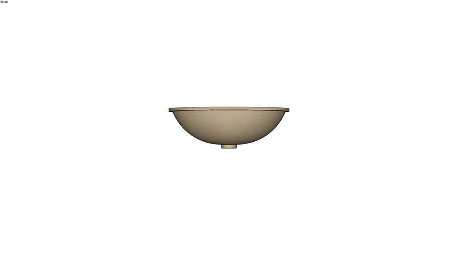 JAPI - CUBA DE EMBUTIR OVAL 3d model