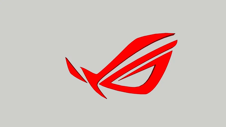 Asus ROG Logo 3d model