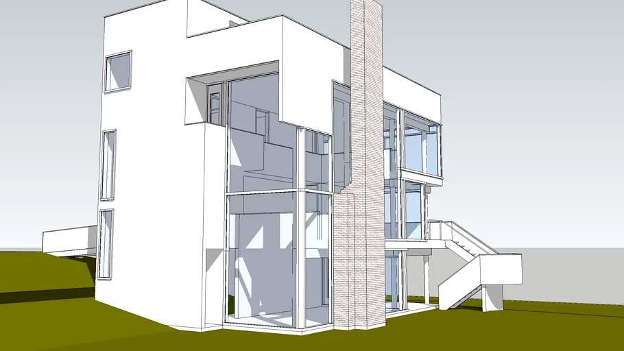SMITH HOUSE / Richard Meier 3d model