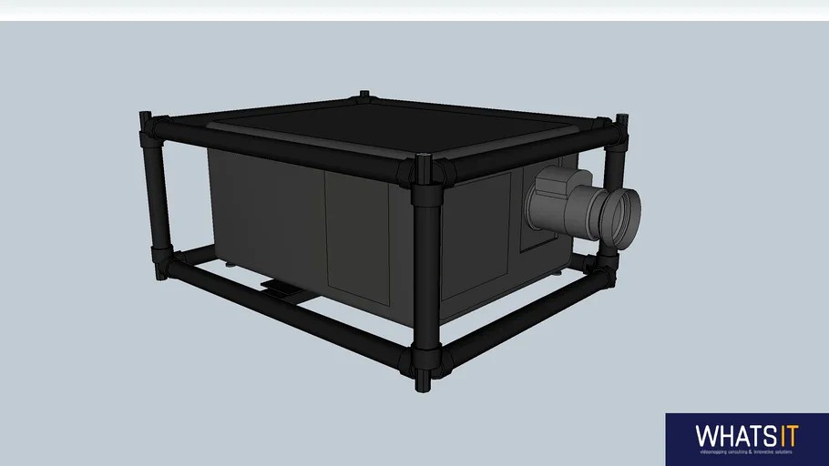 BARCO UDX 4K40 laser projector 3d model