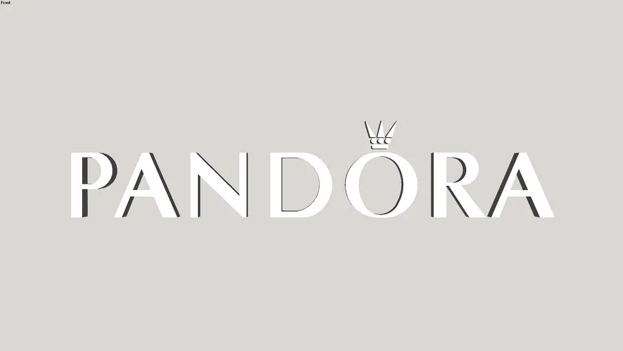 PANDORA LOGO 3d model