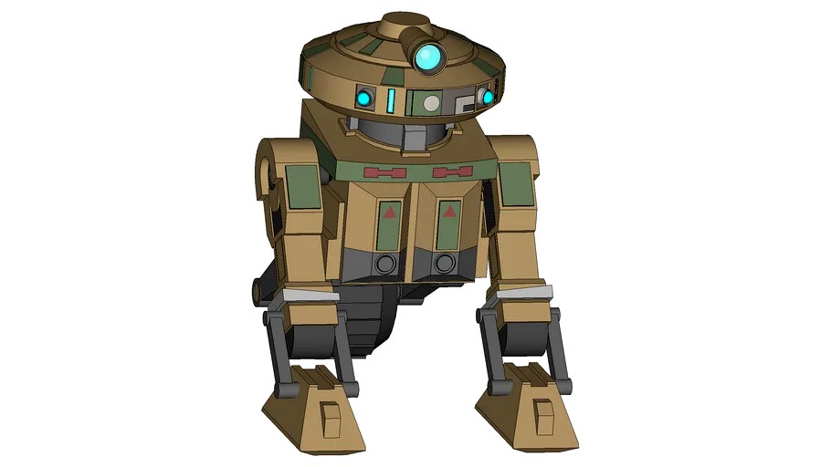 T7-Series Astromech Droid 3d model