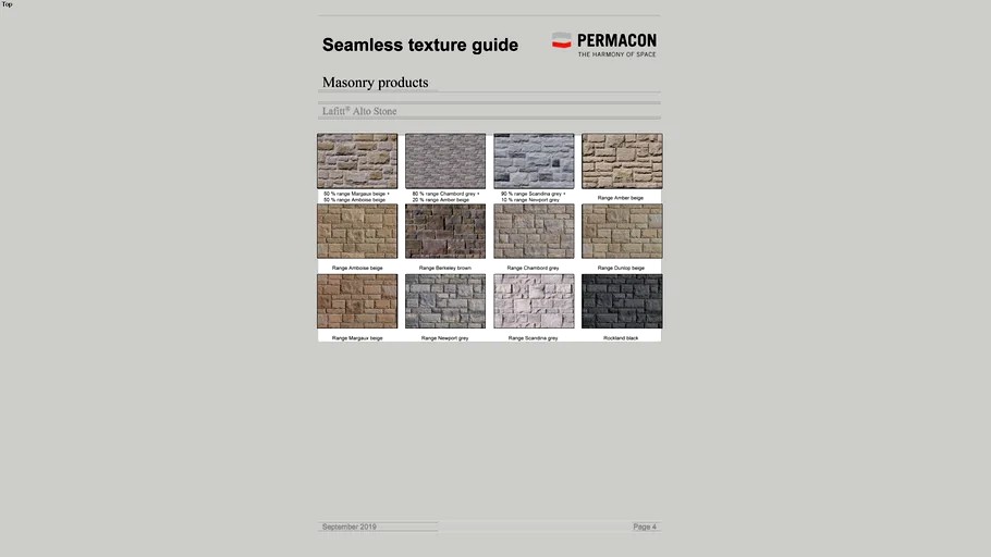 Permacon Masonry seamless textures 2019 - Guide p.6 3d model