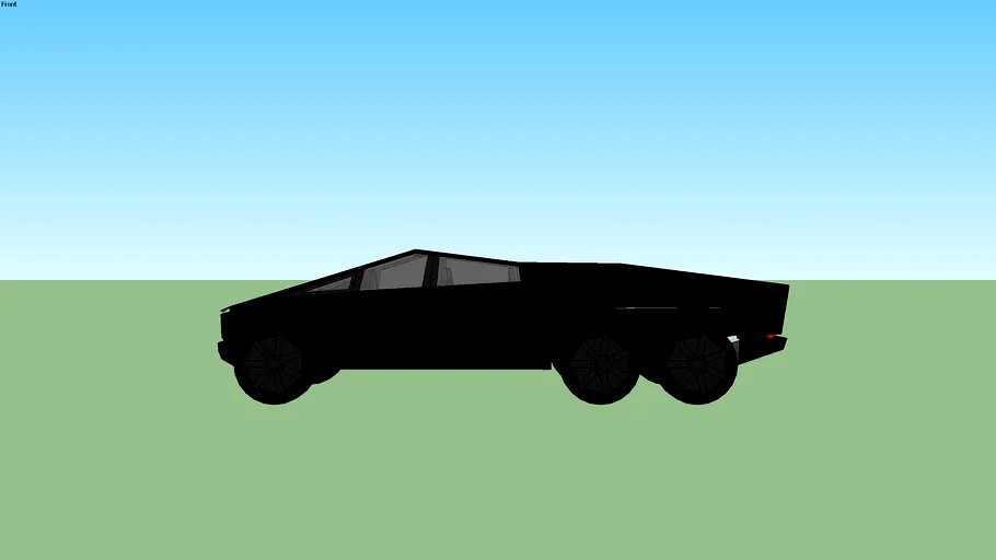 Tesla Cybertruck 6x6 3d model