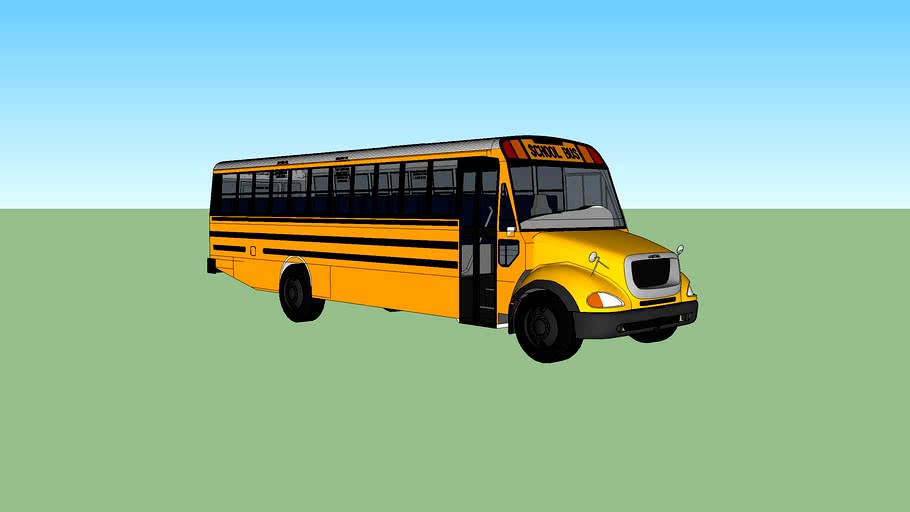 2013 Thomas Saf-T-Liner C2 (Type 'C') school bus 3d model