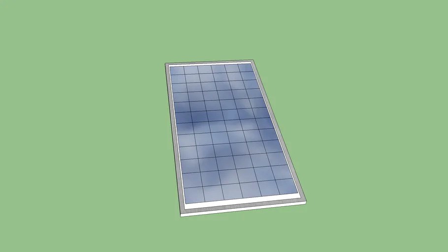 Panel Solar 360W 3d model
