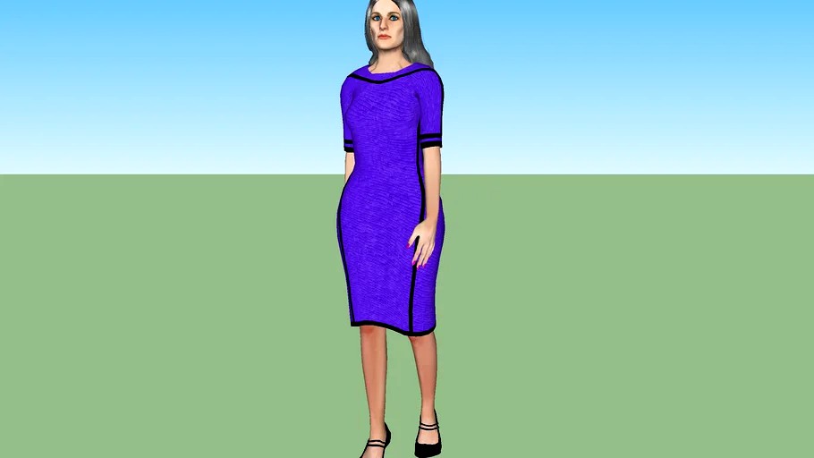 3d woman, makehuman model