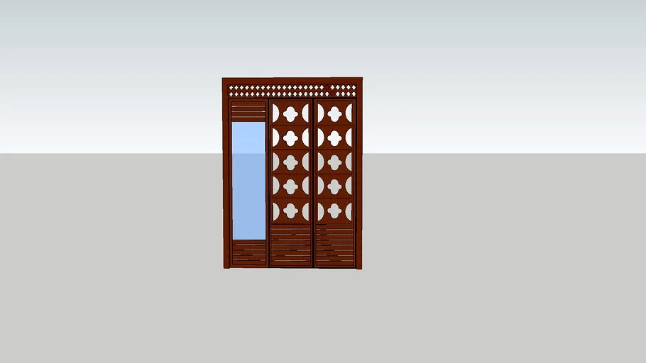 Pooja Door 3d model