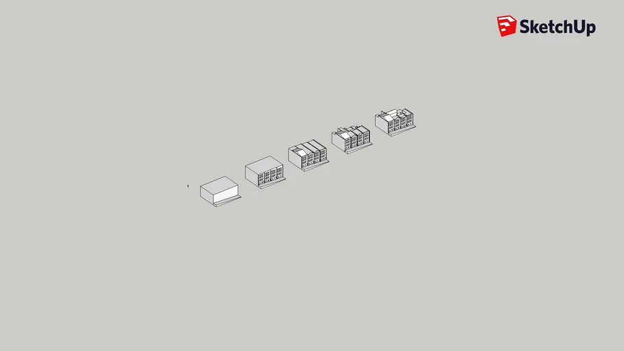 Shrewsbury Typology Diagram 3d model