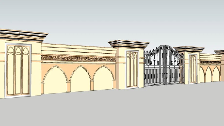 COMPOUND WALL 3d model