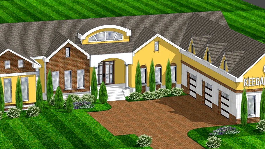 Ranch Style Modern ] DESIGNED BY: ALEX KEEGAN 3d model